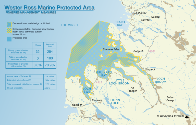 Map of Scotland & Wester Ross Marine Protected Area (a maerl MPA ...